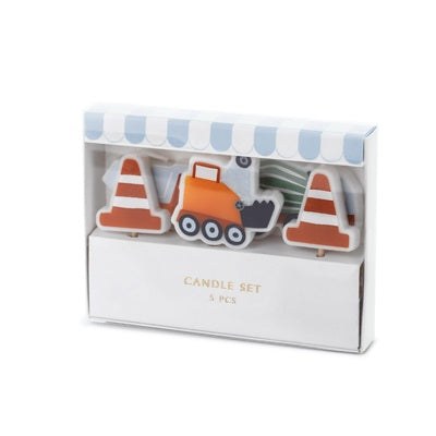 Construction Candles (5 pack) – Ruby Rabbit