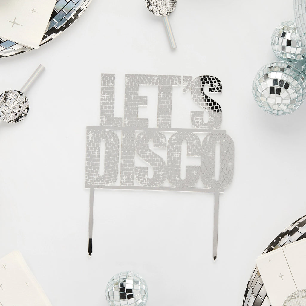 Let's Disco Cake Topper – Ruby Rabbit