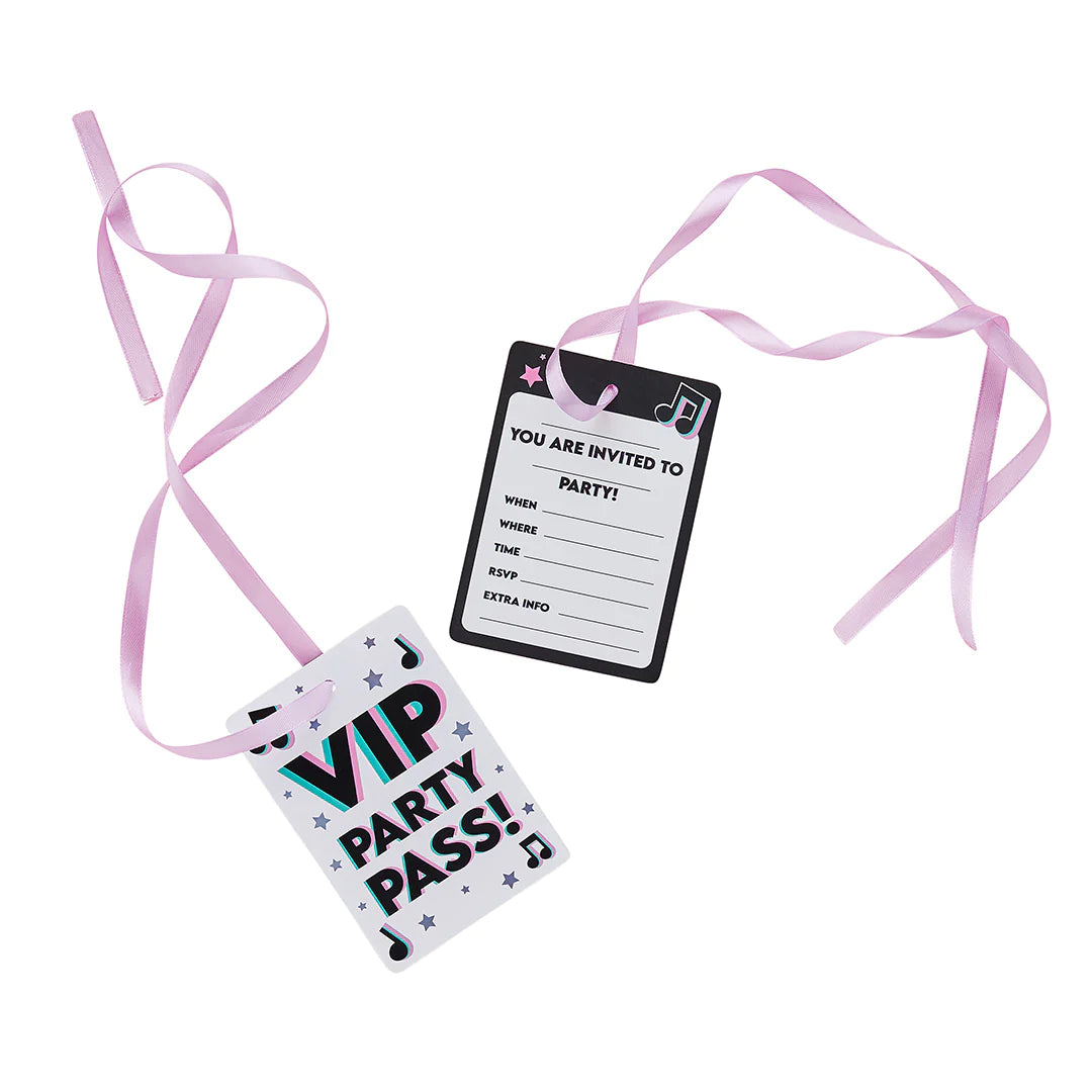 Vip Pass Party Invitations