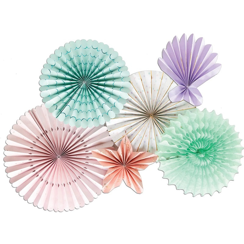 Mermaid Party Fans (6 pack) – Ruby Rabbit