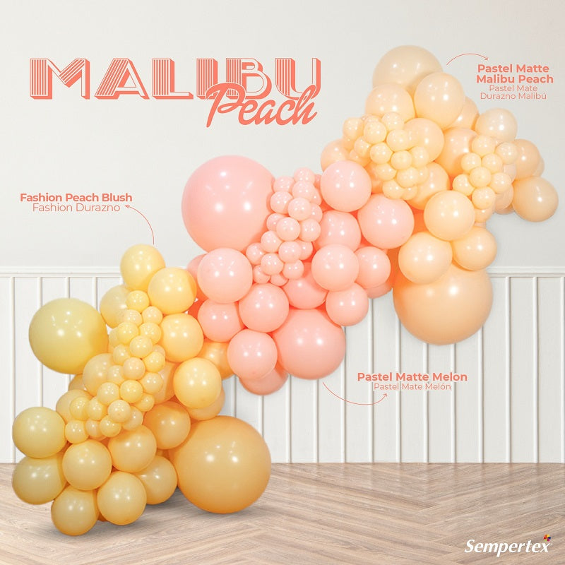 Matte Pastel Malibu Peach 60cm Round Balloon – Ruby Rabbit