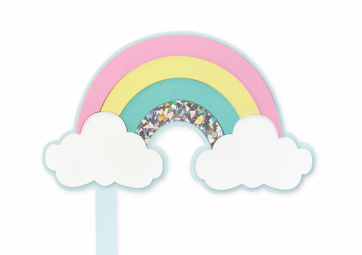 Pastel Rainbow Cake Topper – Ruby Rabbit