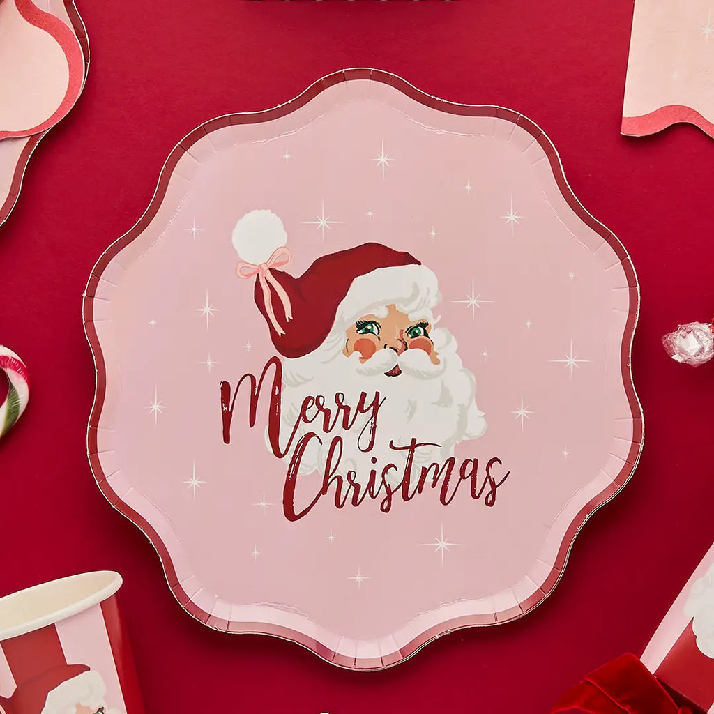 Vintage Santa Plates (8 pack) – Ruby Rabbit