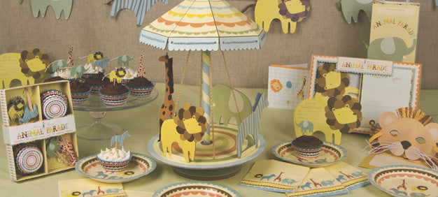 Meri Meri Animal Parade Party Invitations & Thankyou Cards – Ruby Rabbit