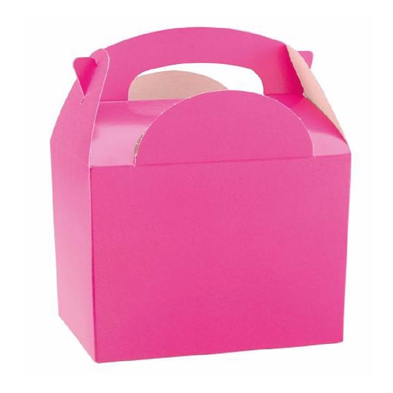 Bright Pink Gable Party Boxes (5 pack) – Ruby Rabbit