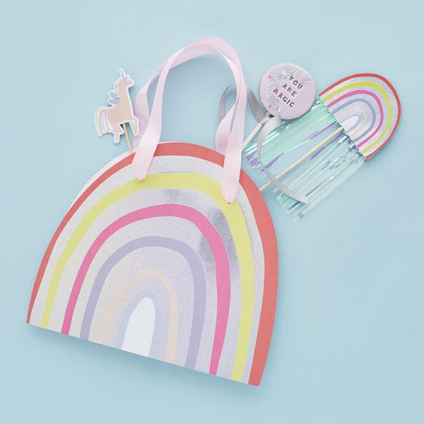 Rainbow Party Favour Bags (5 pack) – Ruby Rabbit