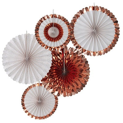 Rose Gold Fans (5 pack) – Ruby Rabbit
