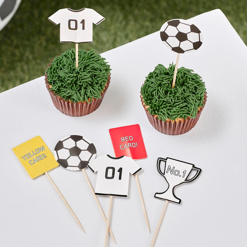 Soccer Cupcake Toppers (12 pack) – Ruby Rabbit